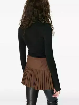 MARINE SERRE Pleated Mini Skirt