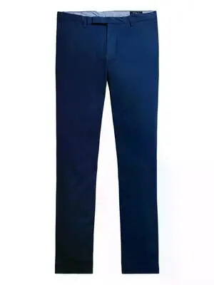 Polo Ralph Lauren Flat-front Straight-leg Trousers - Blue