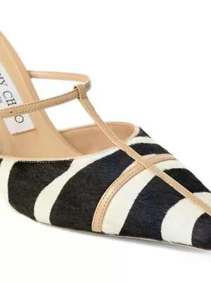 JIMMY CHOO Gloria 85 Heeled Mules - Black