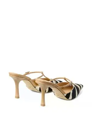JIMMY CHOO Gloria 85 Heeled Mules - Black