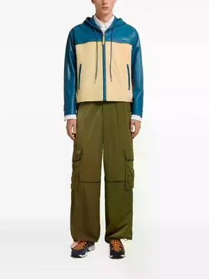 Marni Hooded Leather Jacket - Blue