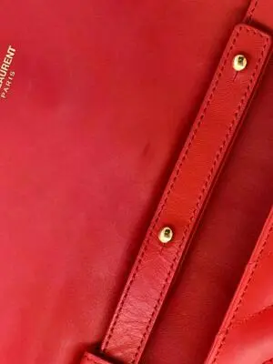Saint Laurent Classic Monogram Envelope Chain Bag Matelassé Chevron Leather Medium Shoulder Bag
