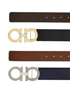 FERRAGAMO Reversible Gancini-buckle Belt