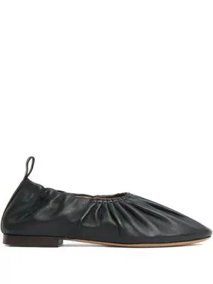MANSUR GAVRIEL Ruched Ballerina Flats - Black