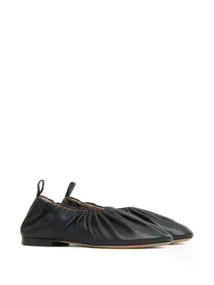 MANSUR GAVRIEL Ruched Ballerina Flats - Black
