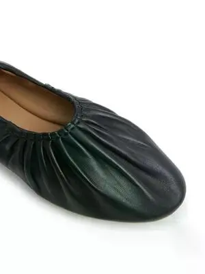 MANSUR GAVRIEL Ruched Ballerina Flats - Black