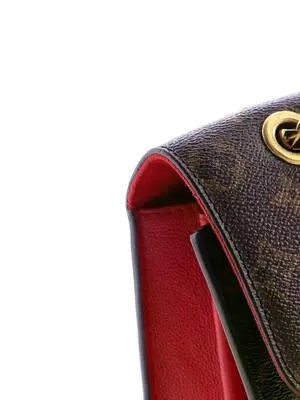 LOUIS VUITTON Victoire Handbag Monogram Canvas And Leather Shoulder Bag - Brown
