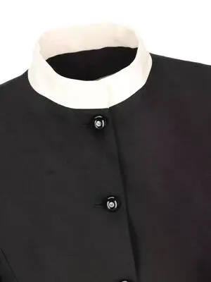 Valentino Garavani Single-breasted Jacket With Fur Trim