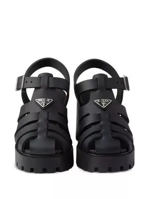 Prada Platform Sandals - Black