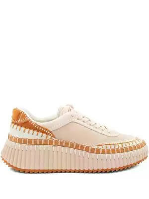 Chloé Lace-up Platform Sneakers - Pink