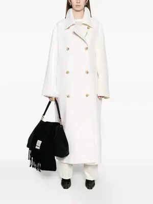 TOTEME Double-breasted Wool Coat - Neutrals