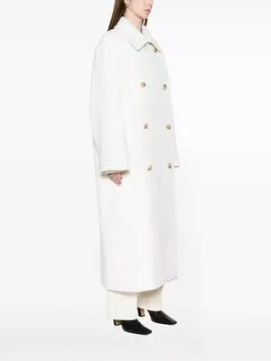 TOTEME Double-breasted Wool Coat - Neutrals