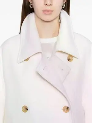TOTEME Double-breasted Wool Coat - Neutrals