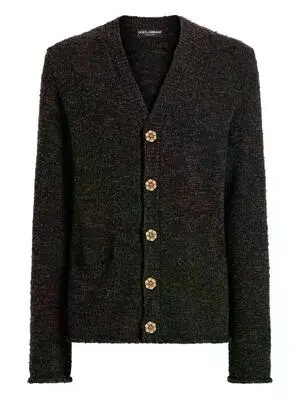Dolce & Gabbana Buttoned Pocket Cardigan - Black