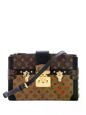 LOUIS VUITTON Trunk Reverse Monogram Canvas Clutch - Brown