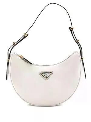 Prada Half Moon Small Hobo Bag - White