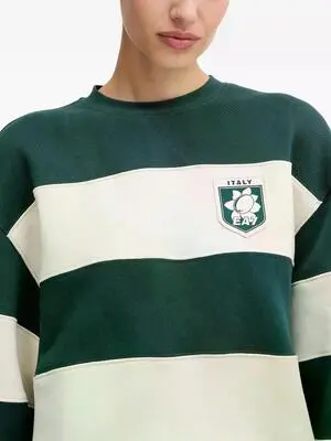 EA7 Striped Crewneck Sweatshirt