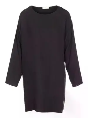 THE ROW Boat-neck Long-sleeved Blouse - Black