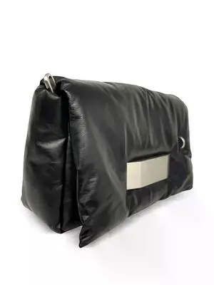 Rick Owens Pillow-effect Leather Shoulder Bag - Black