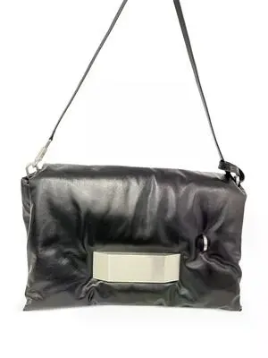 Rick Owens Pillow-effect Leather Shoulder Bag - Black