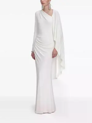 SELF-PORTRAIT Draped Maxi Dress
