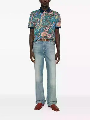 Etro Paisley-print Polo Shirt
