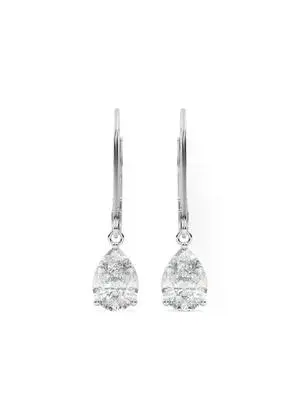 TILLA 14kt Lever-back Earrings - White