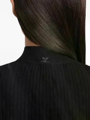 COURREGES Buckle Detailed Sweater - Black
