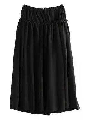 Y’s Ruffled Drawstring Midi Skirt