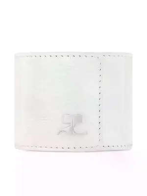 COURREGES Logo Slap Bracelet - White
