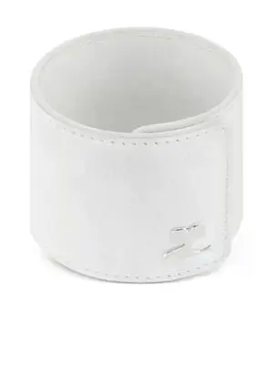 COURREGES Logo Slap Bracelet - White