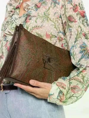 Etro Paisley Pegasus Cotton Clutch