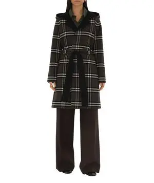 Burberry Mid-length Reversible Wool Car Coat
