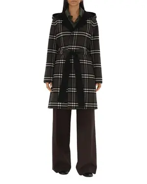Burberry Mid-length Reversible Wool Car Coat