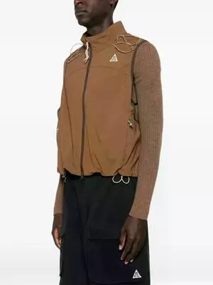 Nike Death Bloom Zip Vest - Brown