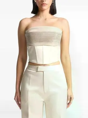 Manière De Voir Cora Satin Bandeau Corset Top