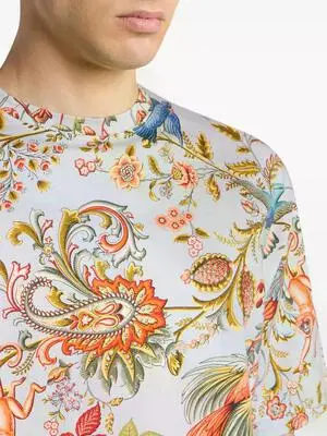 Etro Fauna-print T-shirt - Neutrals
