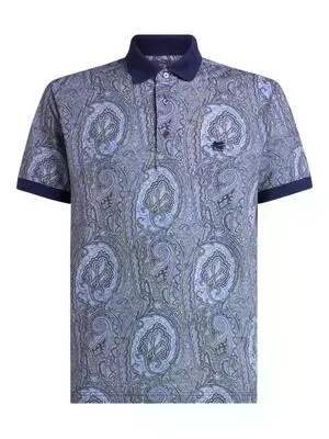 Etro Piqué Polo Shirt - Blue