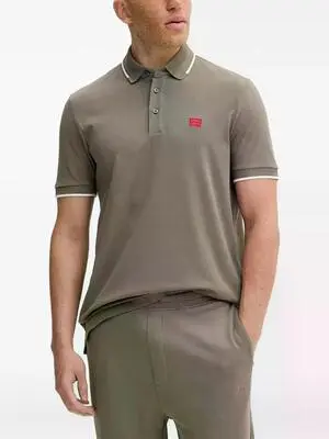 Hugo Logo-patch Collared Polo Shirt