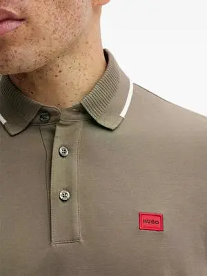 Hugo Logo-patch Collared Polo Shirt