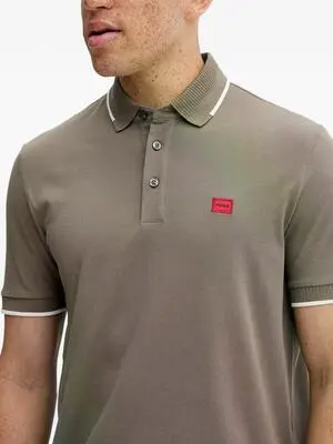Hugo Logo-patch Collared Polo Shirt