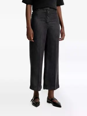 SESSUN Cropped Trousers - Black