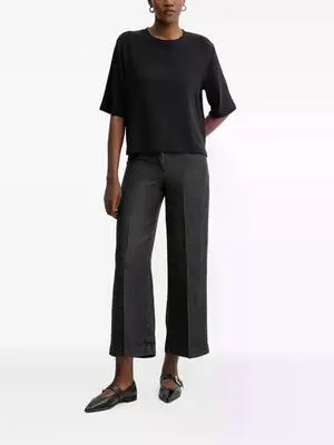 SESSUN Cropped Trousers - Black