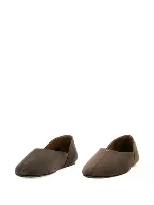 Khaite Jane Ballerina Flats - Brown
