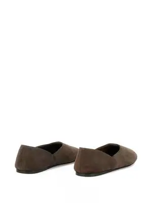 Khaite Jane Ballerina Flats - Brown