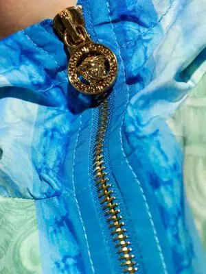 Versace Medusa-logo Zip-fastening Jacket - Blue