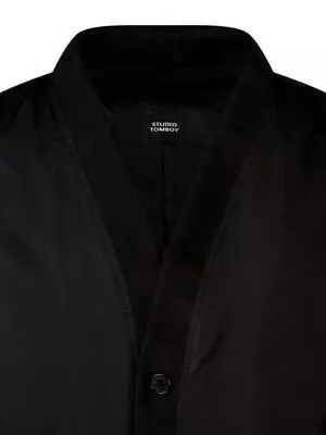 STUDIO TOMBOY V-neck Bomber Jacket - Black