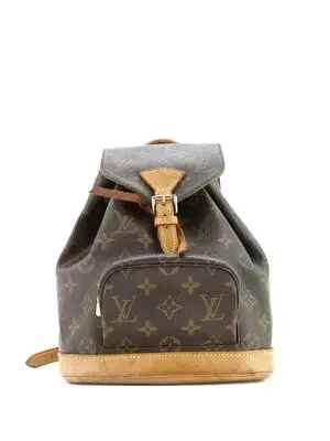 LOUIS VUITTON Vintage Montsouris Monogram Canvas Pm Backpack