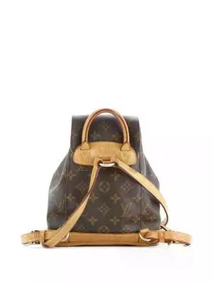 LOUIS VUITTON Vintage Montsouris Monogram Canvas Pm Backpack
