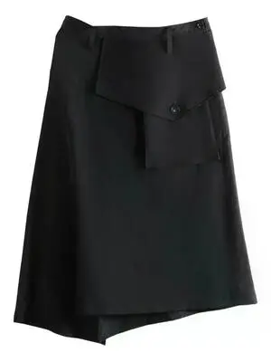 Y’s Button Detail Midi Skirt